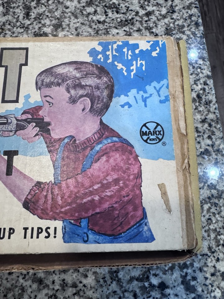 MARX RABBIT HUNT TARGET SET SHOOTING GAME 1962 W/Original Box (missing ...