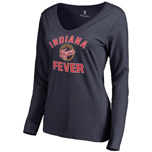Women's Navy Indiana Fever Overtime Long Sleeve T-Shirt | eBay