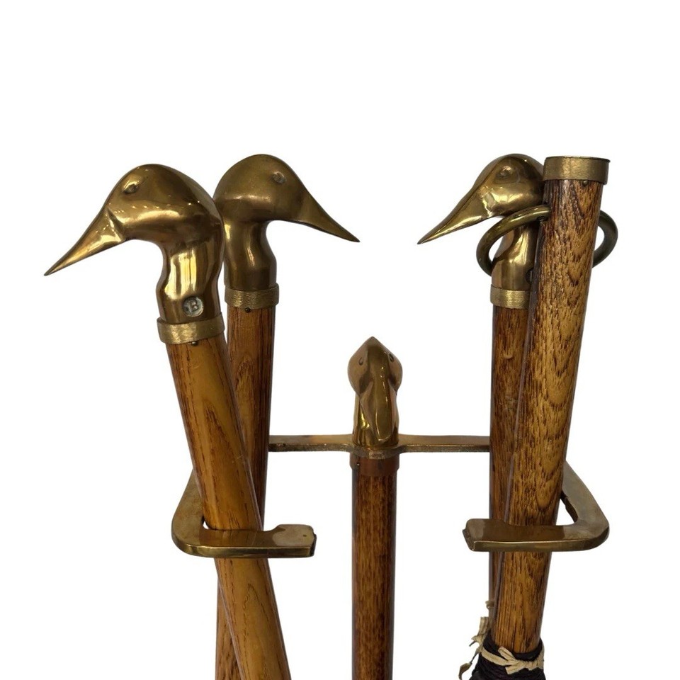 Antique Bradley & Hubbard Bronze Duck Fireplace set | eBay