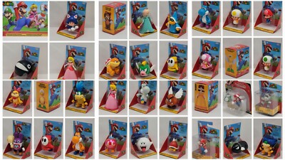 Jakks Pacific Super Mario 2.5" Action Figures YOU PICK! 30+ Build Your ...