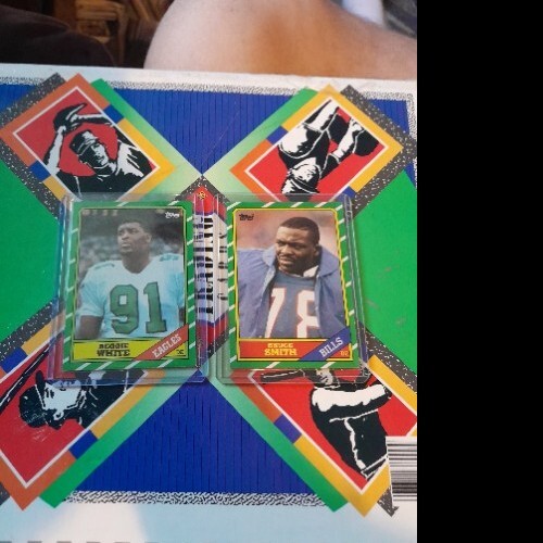 1986 Topps Football Bruce Smith / Reggie Whote Rookie RC HOF NM-MT | eBay