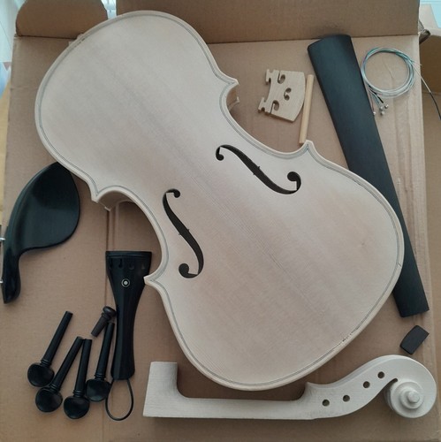 VIOLIN MAKING KIT, SILVER LEVEL, ALL PARTS INCLUDED, FOR HOME HOBBY OR ...