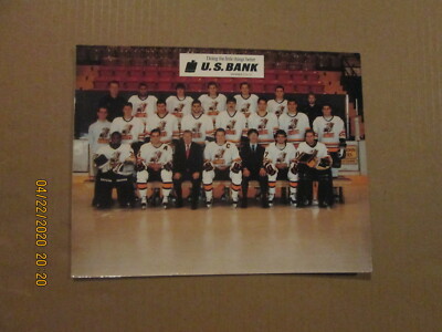 ECHL Johnstown Chiefs Vintage Circa 1991-92 U.S. Bank Team Logo Hockey ...