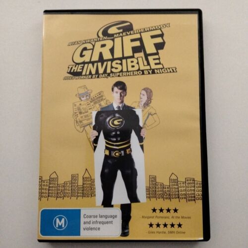 Griff The Invisible DVD Ryan Kwanten Maeve Dermody Region 4 PAL Movie ...
