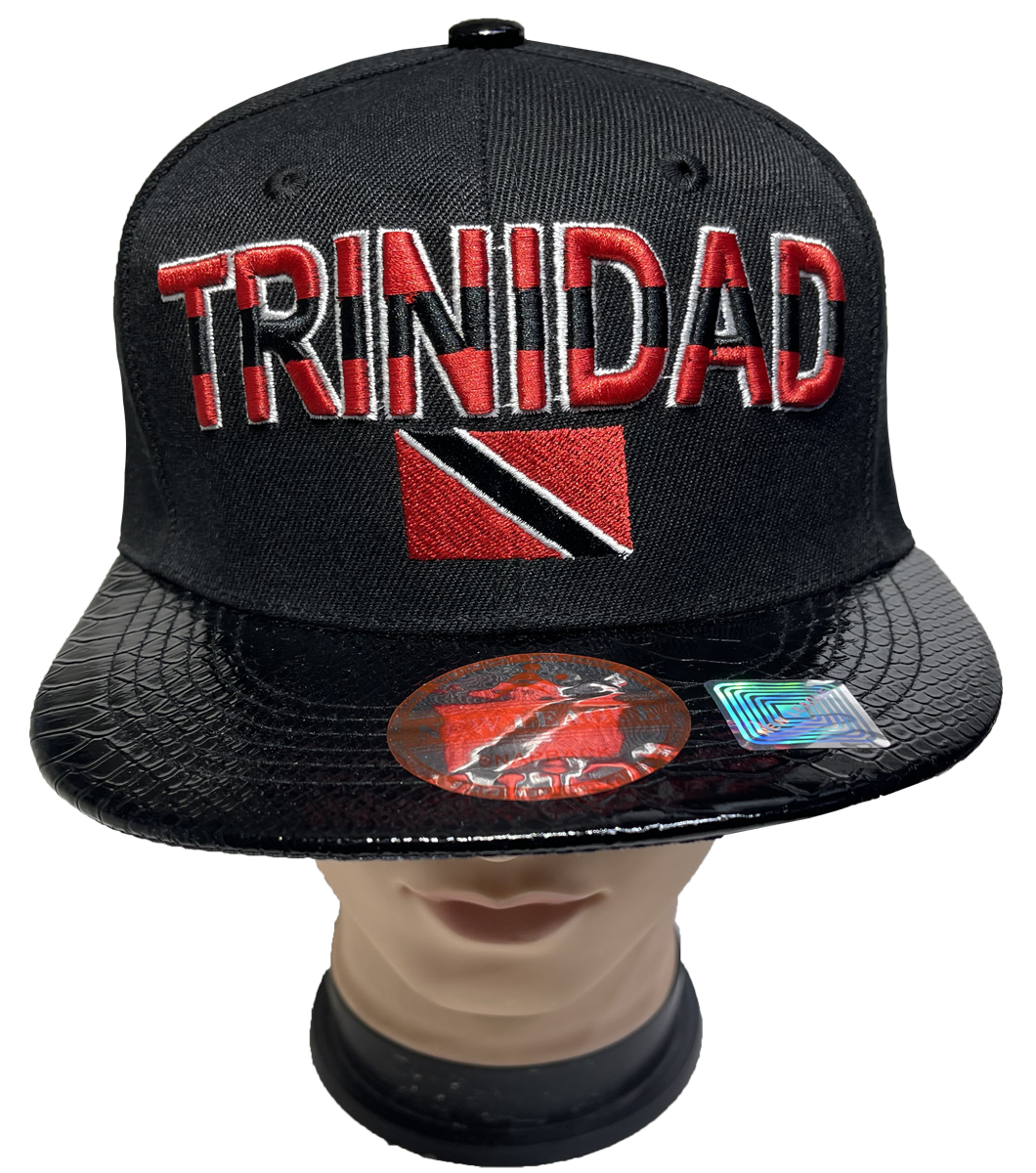 TRINIDAD FLAG 3D Embroidered Snapback Cap Adjustable Baseball Hats LOT ...