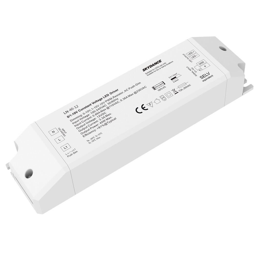 0/1-10V Dimmbarer LED Driver 230V to 12V/24V 12W 40W 75W Netzteil Trafo ...