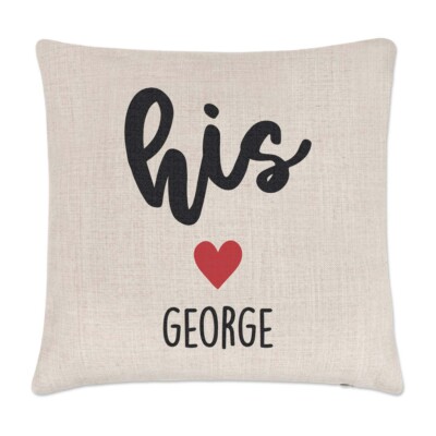 Personalisierte Herz Kissenbezug Valentinstag Freund Ehemann Liebe ...