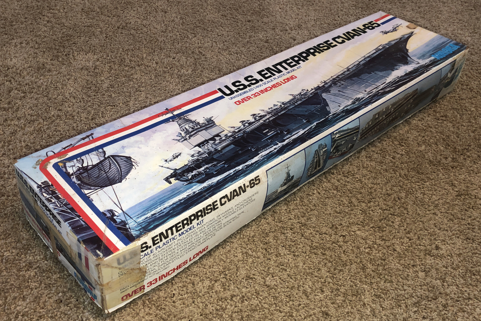AURORA 1/400 SCALE USS ENTERPRISE CVAN-65 AIRCRAFT CARRIER MODEL KIT ...
