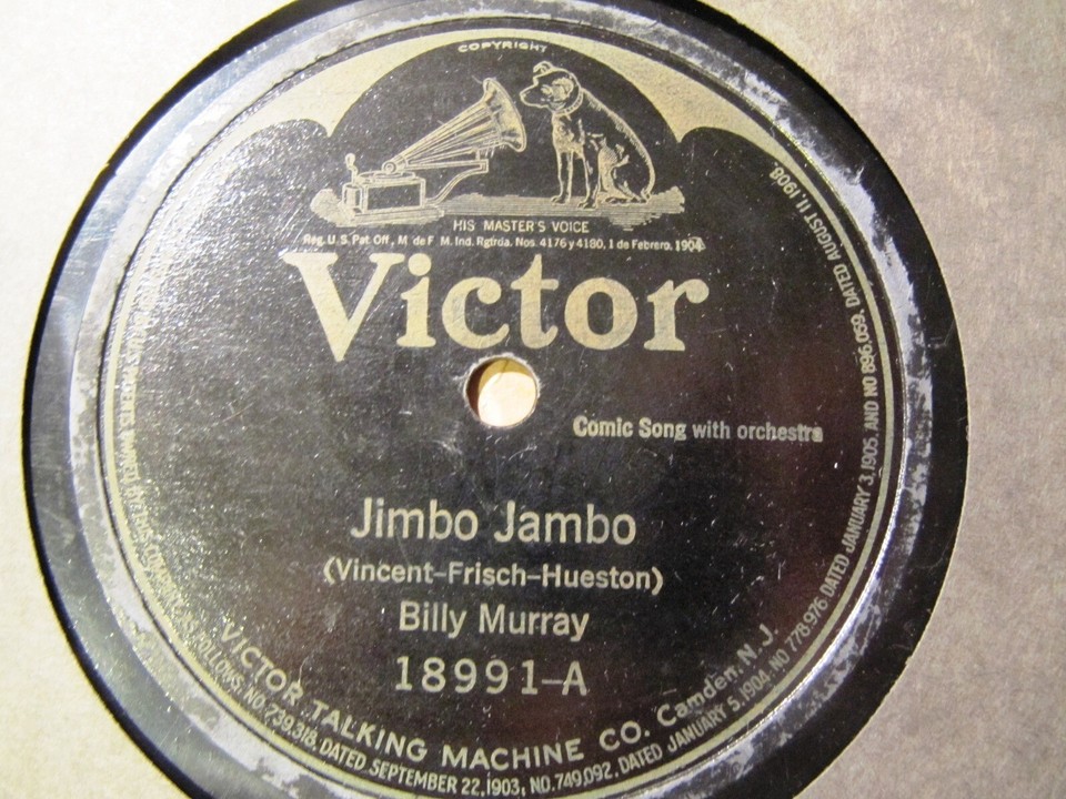 1922 BILLY MURRAY William Gruner BASSOON JIMBO JAMBO Got Married up in ...