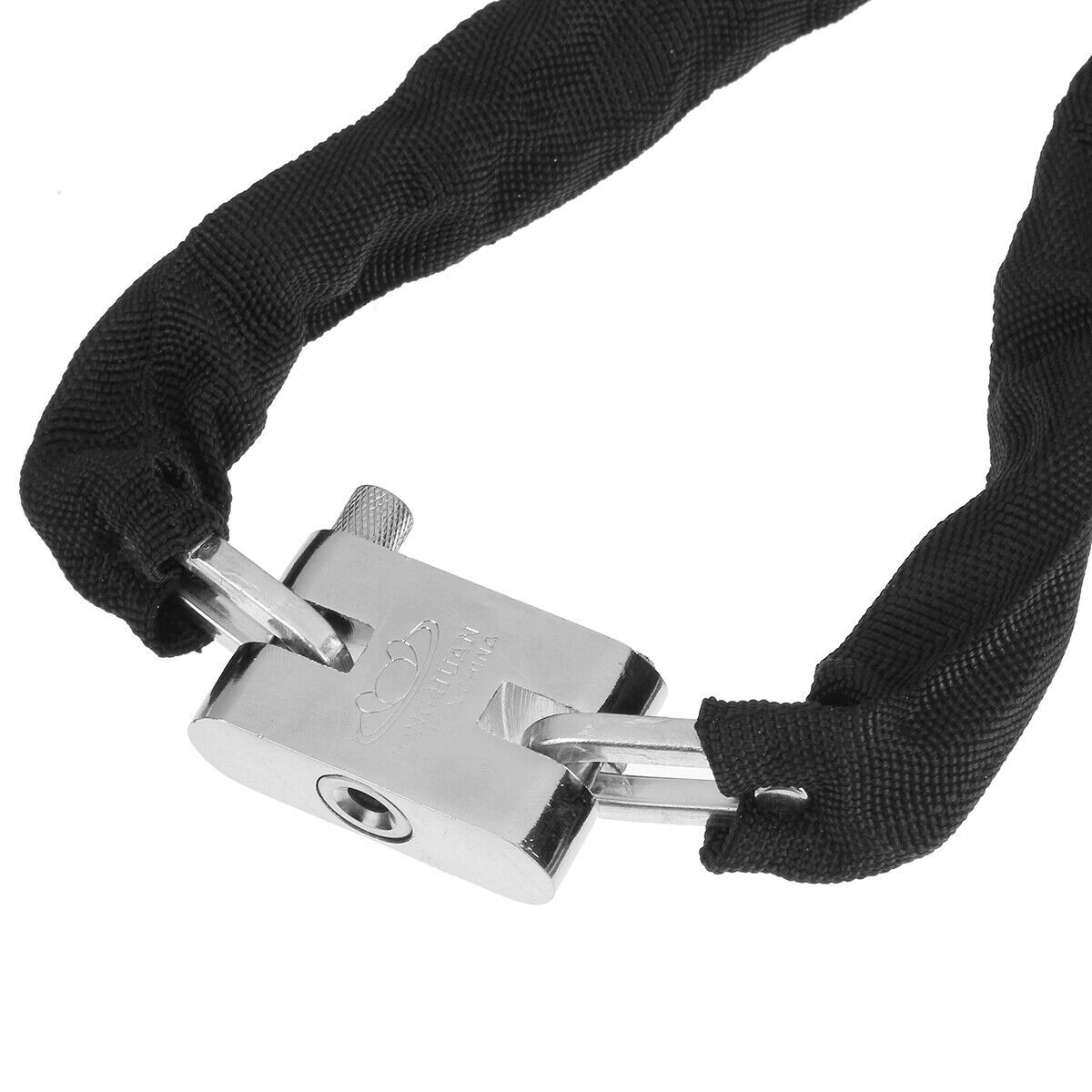 HEAVY DUTY STRONG MOTORCYCLE MOTORBIKE BIKE SECURITY CHAIN PADLOCK LOCK ...