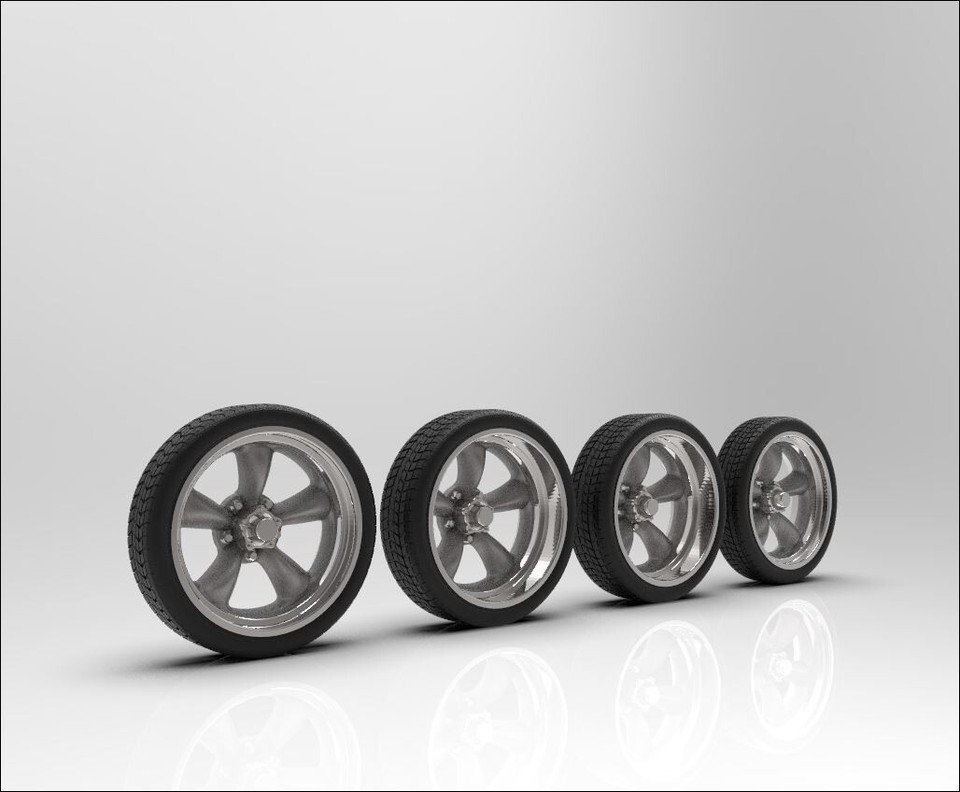 Tonka (4) Printed Five Spoke Wheels and Tires. Truck Not Included. | eBay