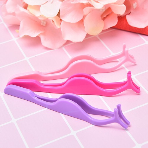 Plastic Eyelashes Extension Tweezers Auxiliary Clamp Clips Eye Lash ...