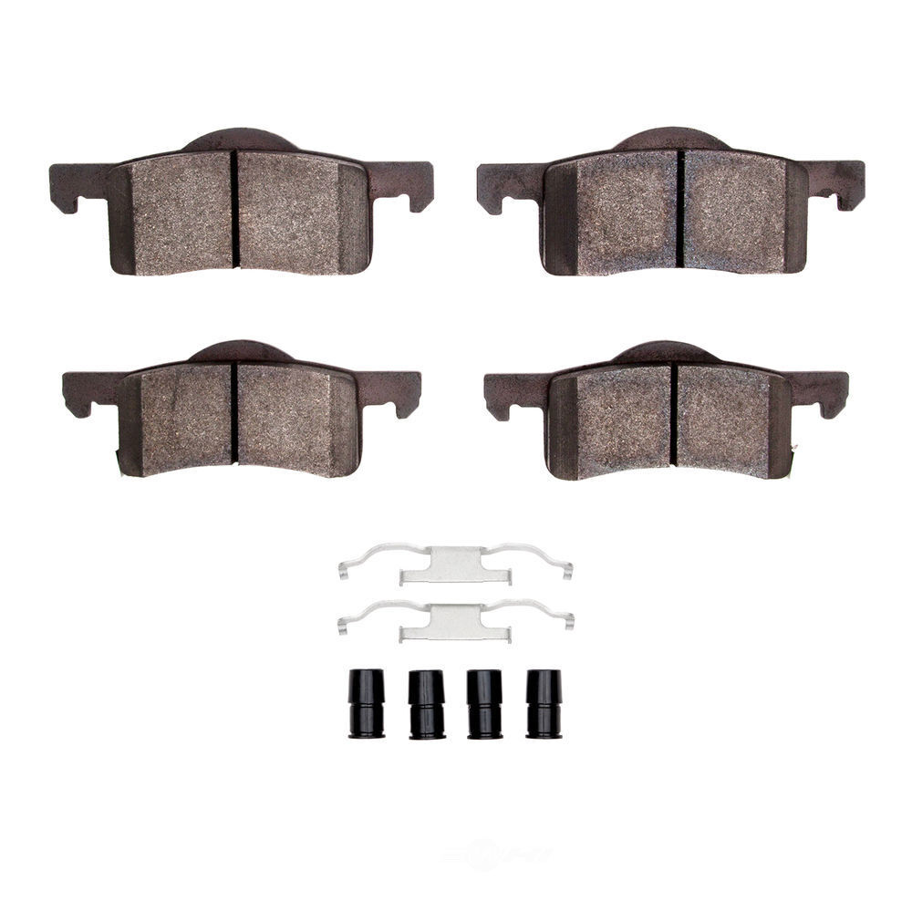 Disc Brake Pad Set-3000 Ceramic Brake Pads and Hardware Kit DFC 1310 ...