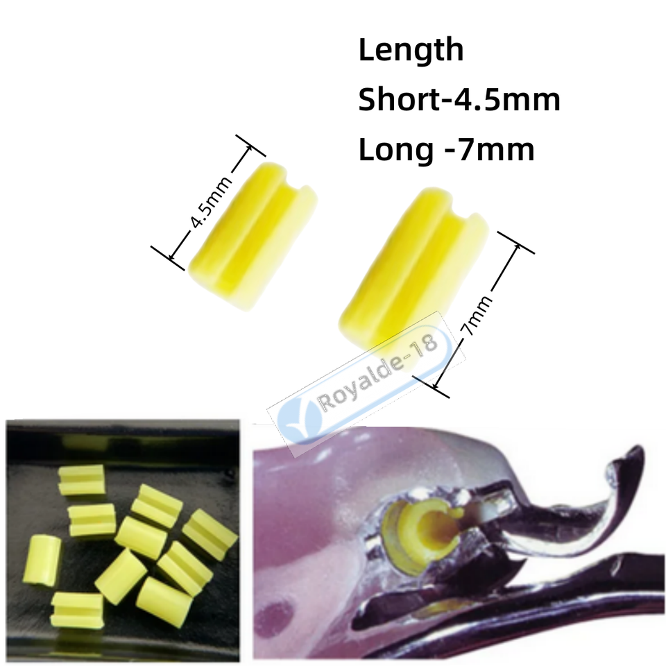 Dental Rider Female Yellow Riders Fits Hader Bar Attachment Long 7MM ...