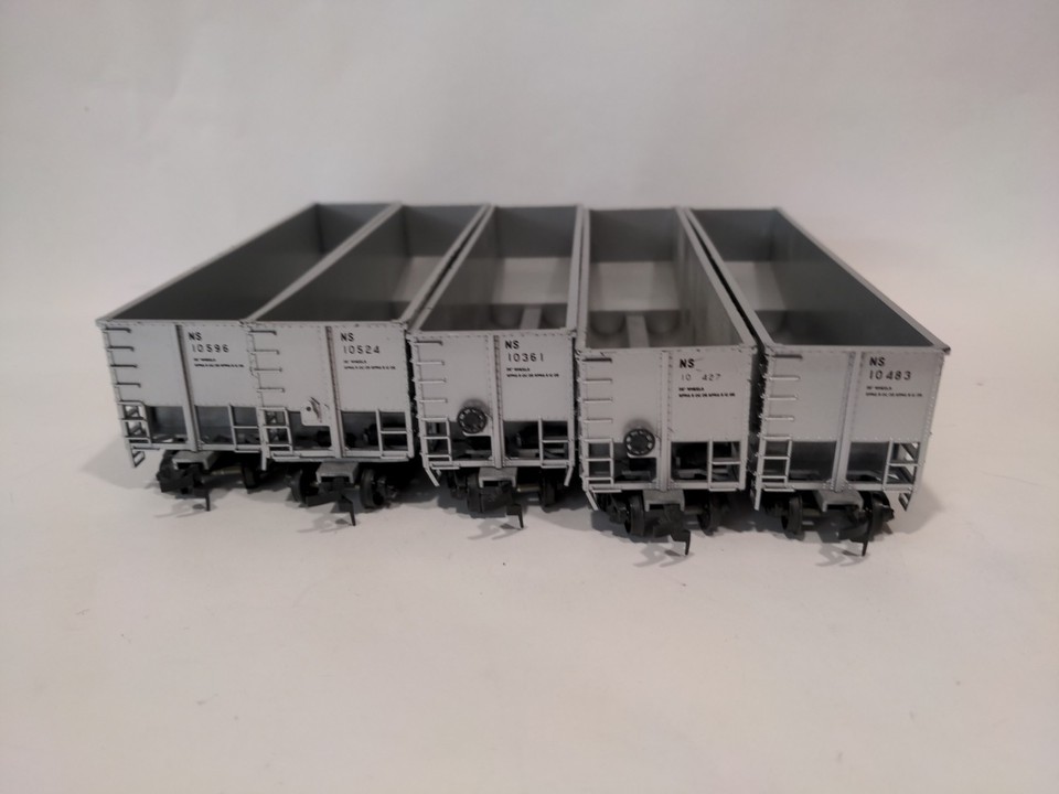 HO Walthers 5x Norfolk Southern Coal Bethgon Gondolas Hoppers Different ...