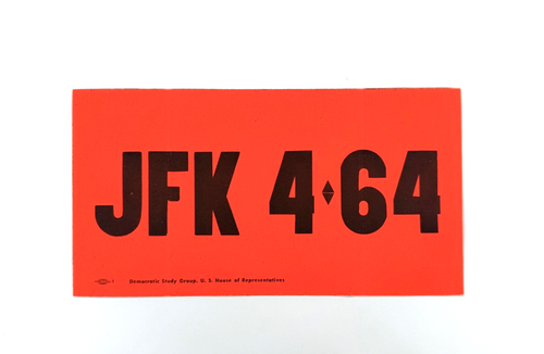 1964 John F. Kennedy JFK Presidential Campaign Ephemera Sticker | eBay