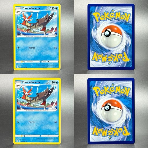 Pokemon Sword & Shield Fusion Strike #083/264 Barraskewda Lot of 2 ...