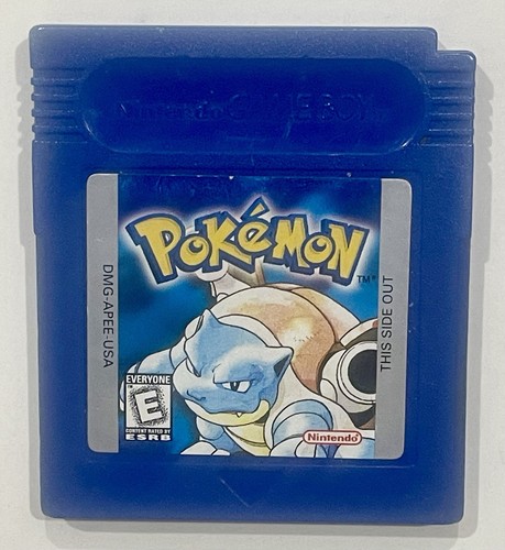 NINTENDO GAME BOY 1998 POKEMON BLUE VERSION-CARTRIDGE ONLY-AUTHENTIC ...