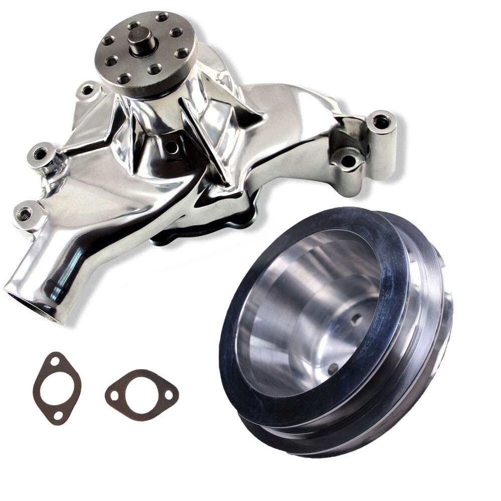 Big Block Chevy Chrome Aluminum Long Water Pump 454 High Volume LWP w ...