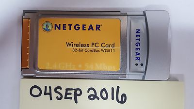 Netgear WG511 Wireless PC Card 32-bit CardBus Adapter | eBay