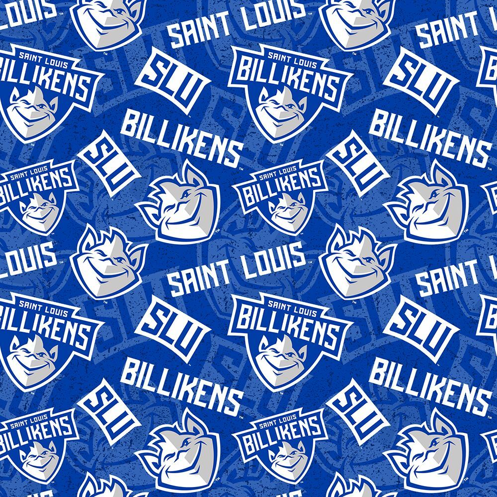 Saint Louis University Billikens Cotton Fabric Tone on Tone Print-By ...