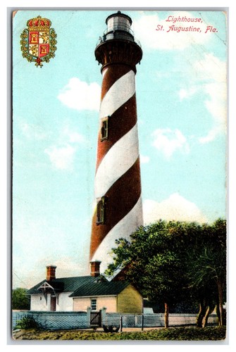 St Augustine Florida FL - ANASTASIA ISLAND LIGHTHOUSE With CREST | eBay