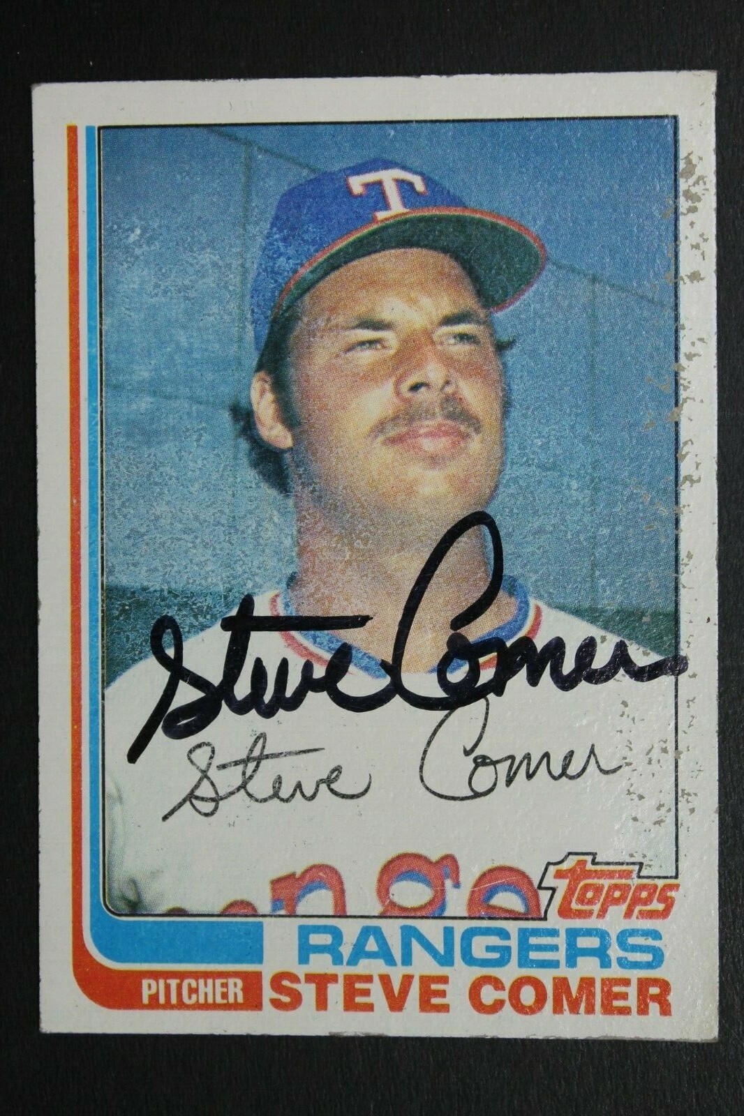 Steve Comer Texas Rangers Autographed 1982 Topps #16 Signed Card | eBay