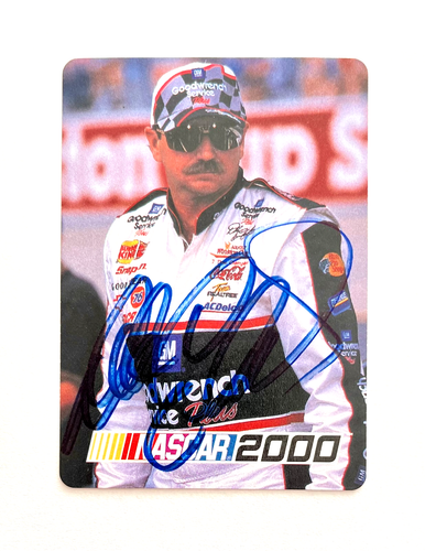 Dale Earnhardt NASCAR 2000 Winston Cup Playing Card Autographed Signed ...