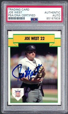 1990 T/M Umpires #33 NL Joe West PSA/DNA Signed Auto Autograph | eBay