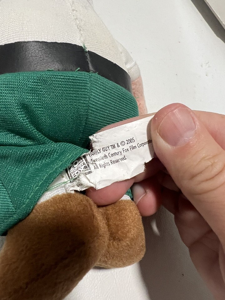 Family Guy plush Peter Griffin 2005 9" stuffed animal doll cartoon show ...