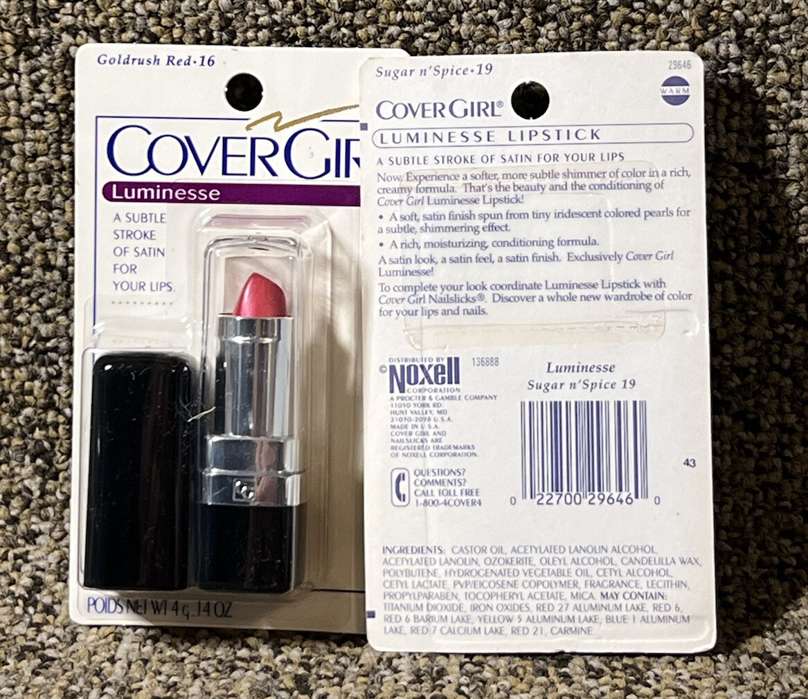 COVER GIRL LUMINESSE LIPSTICK Discontinued Hard To Find Choose Your ...