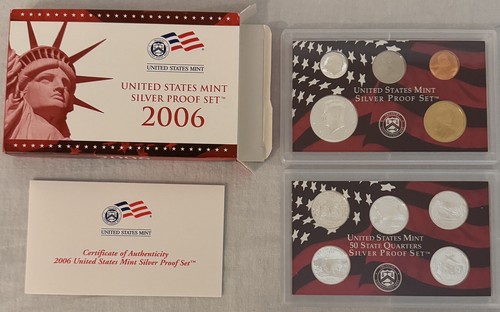 2006 Silver Proof Set U.S. Mint Original Government Packaging OGP COA | eBay