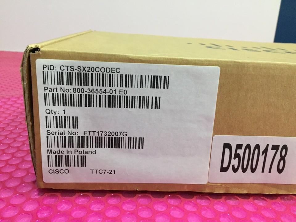 Cisco TelePresence SX20 Codec - CTS-SX20CODEC - nEW OPENED BOX. | eBay