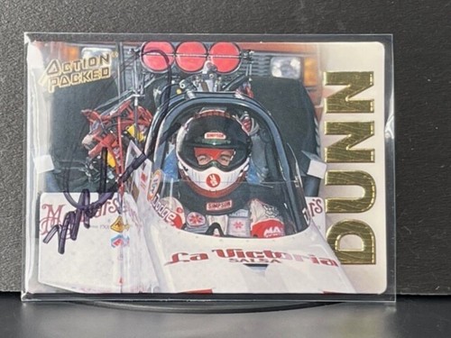 VRHTF NHRA VINTAGE "RARE SIGNED BY MIKE DUNN" ACTION PACKED CARD | eBay