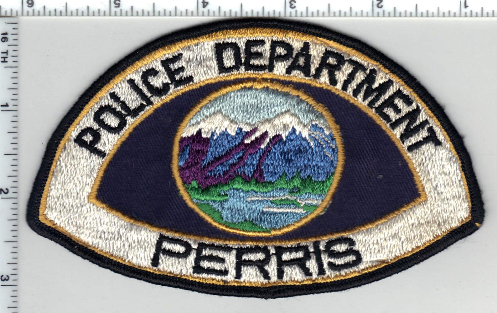 Perris Police (California) Shoulder Patch new from the Early 1980's | eBay