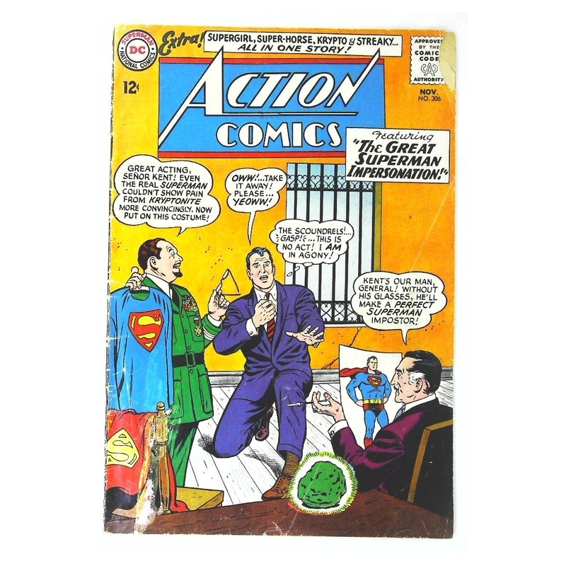 Action Comics #306 - 1938 series DC comics VG Full description below [m~ | eBay