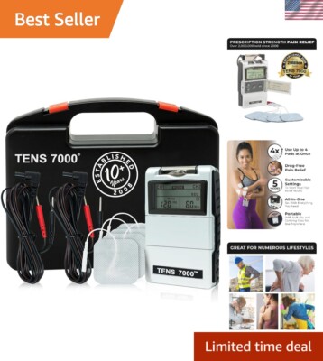 Innovative TENS Unit Muscle Stimulator with Accessories for Pain Relief ...