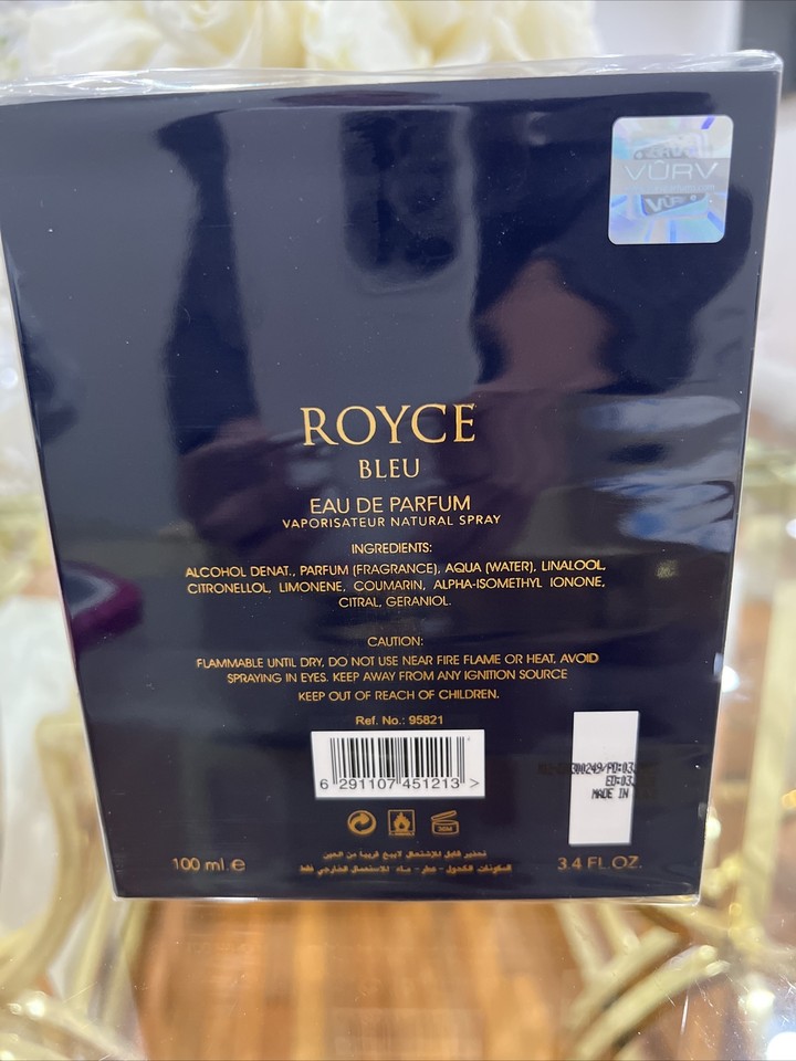 Royce Bleu By Vurv Eau De ParfumNatural Spray 100ML. | eBay