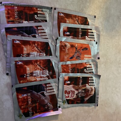 24 pack lot MICHAEL JORDAN 1998 Upper Deck STICKER PACKS 6 stickers in ...