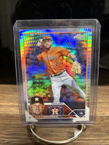 Alex Bregman 2023 Topps Chrome Prism Refractor Houston Astros Baseball ...