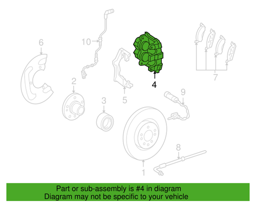 Mercedes Benz E63 AMG E300 E400 17-23 Front Left Disc Brake Caliper ...