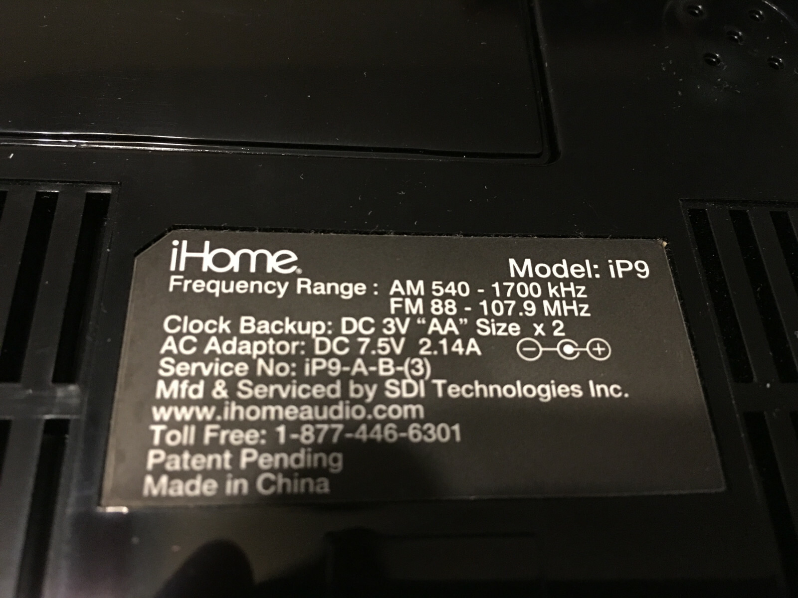 iHome Ipod Dock Model IP9 --No remote control | eBay
