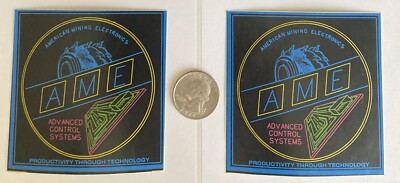 Vintage Mining Decals American Mining Electronics Lot Of 2 | eBay