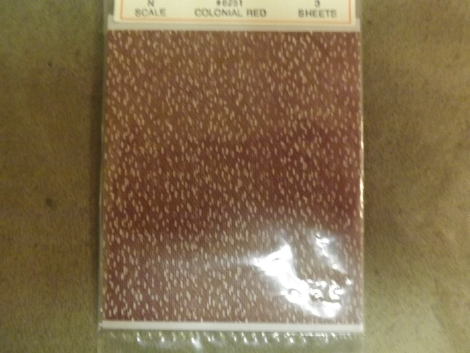 N SCALE COLONIAL RED BRICK (3) # 8251 BY JOHN RENDALL | eBay