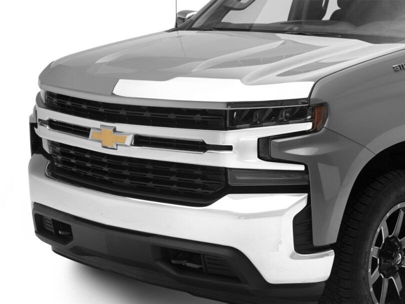 Chrome AeroSkin Hood Protector Bug Shield Deflector for 2019-2024 ...