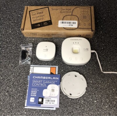 myQ Chamberlain Smart Garage Control - Wireless Garage Hub and Sensor ...