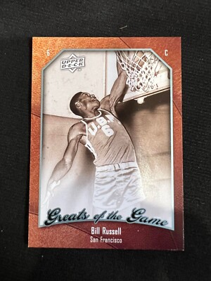 BILL RUSSELL Boston Celtics 2009-10 Upper Deck Greats of the Game #66 ...