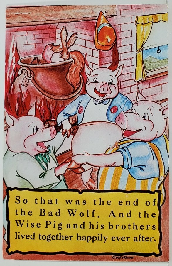 Three Little Pigs Wolf Pot