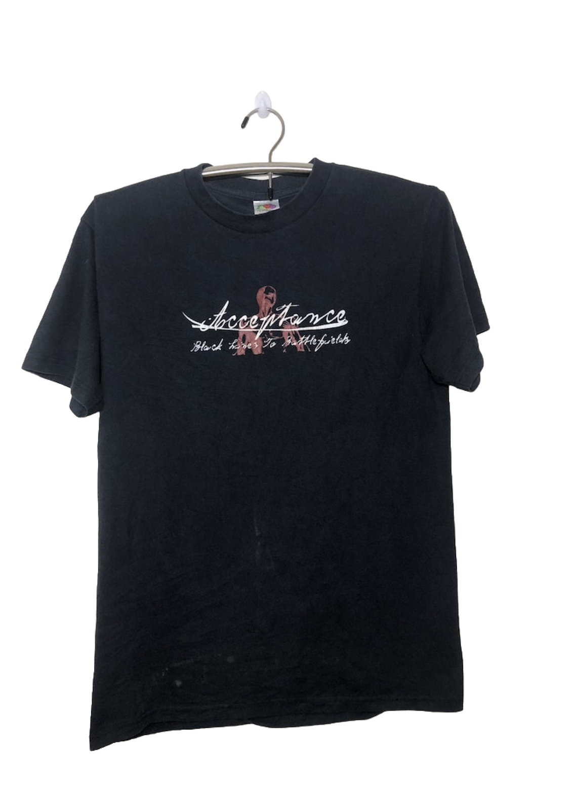 Vintage Acceptance 2003 Black lines to battlefields T shirt Promo ...