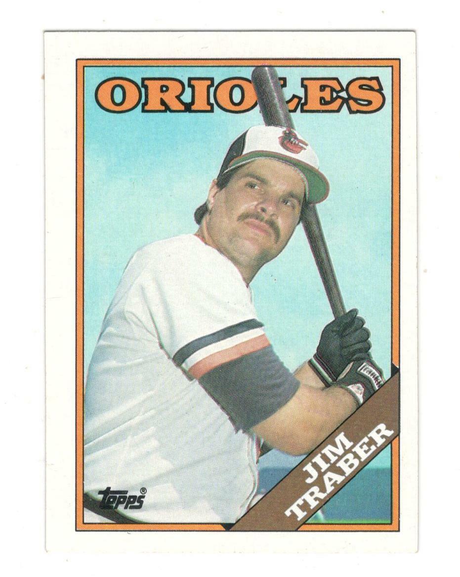JIM TRABER Baltimore Orioles 1988 Topps Baseball Card B43 | eBay